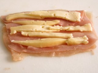 Rollos de pollo rellenos de tetilla | elpetitchef